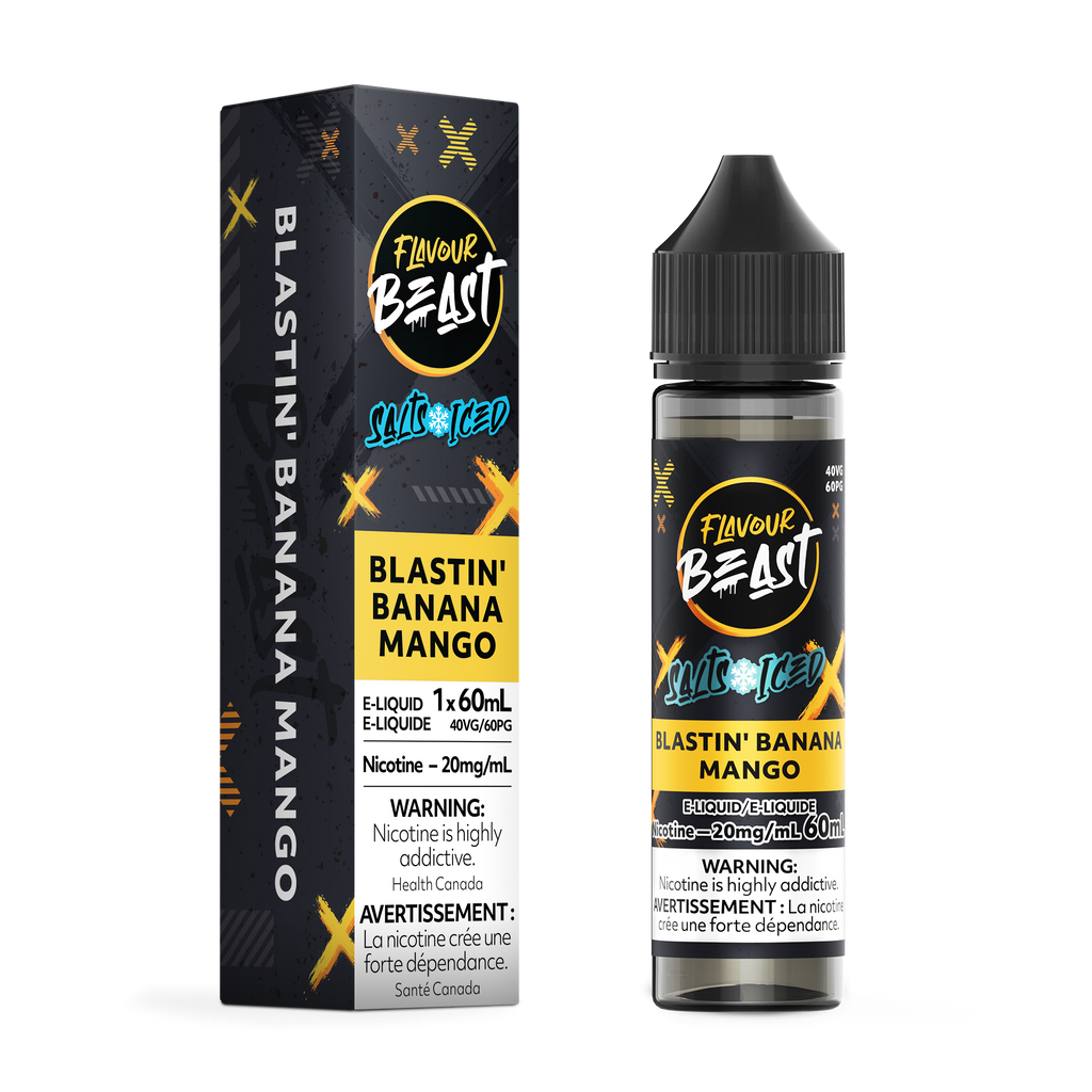 BLASTIN' BANANA MANGO (ICED) - FLAVOUR BEAST E LIQUID (60mL) (ONTARIO ...