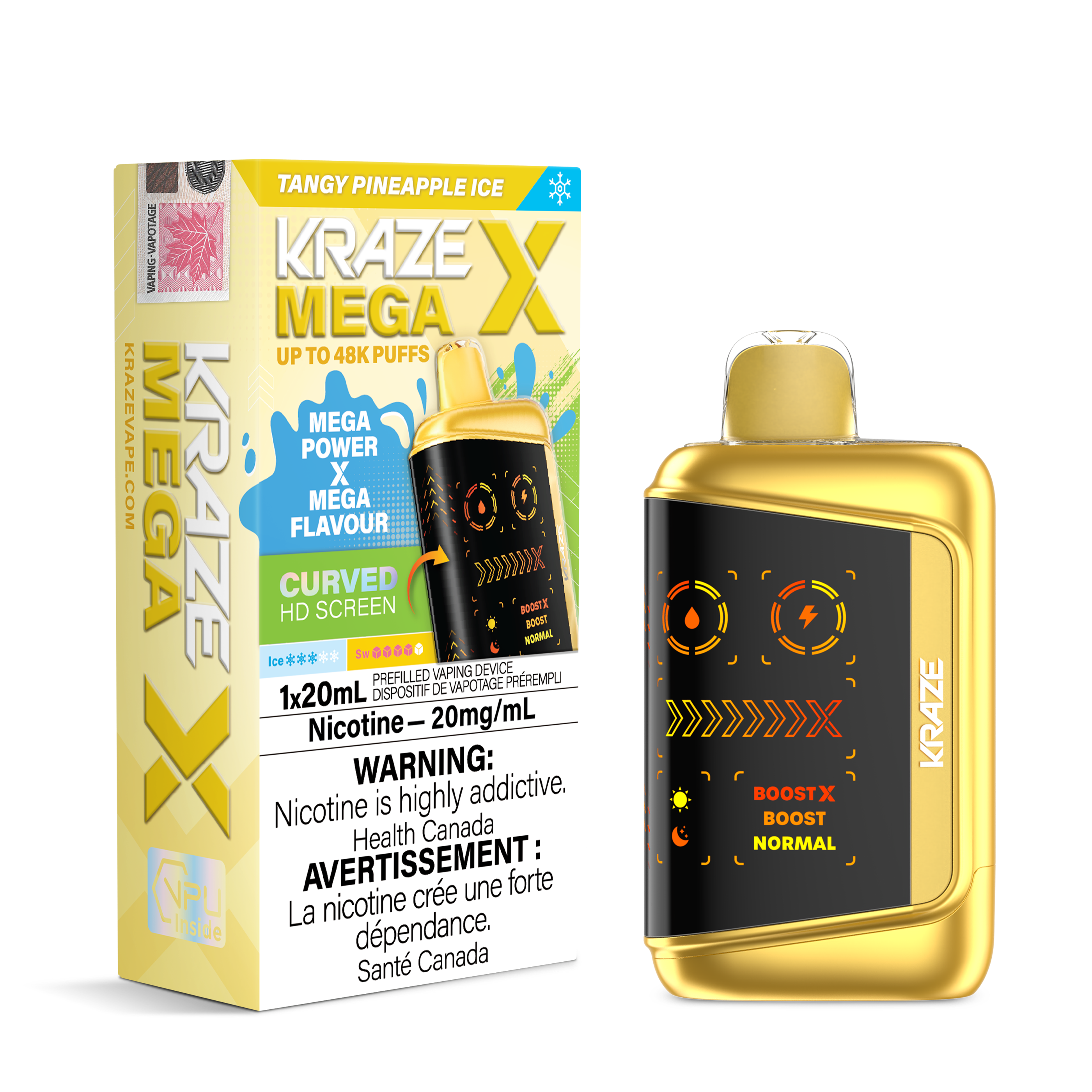 TANGY PINEAPPLE ICE - KRAZE MEGA X (20ML) (ONTARIO)