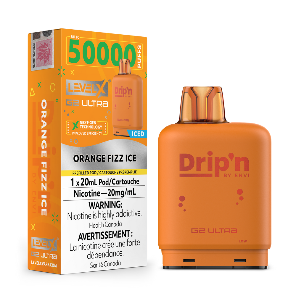 ORANGE FIZZ ICE - LEVEL X G2 DRIP'N ULTRA (20mL) (ONTARIO)