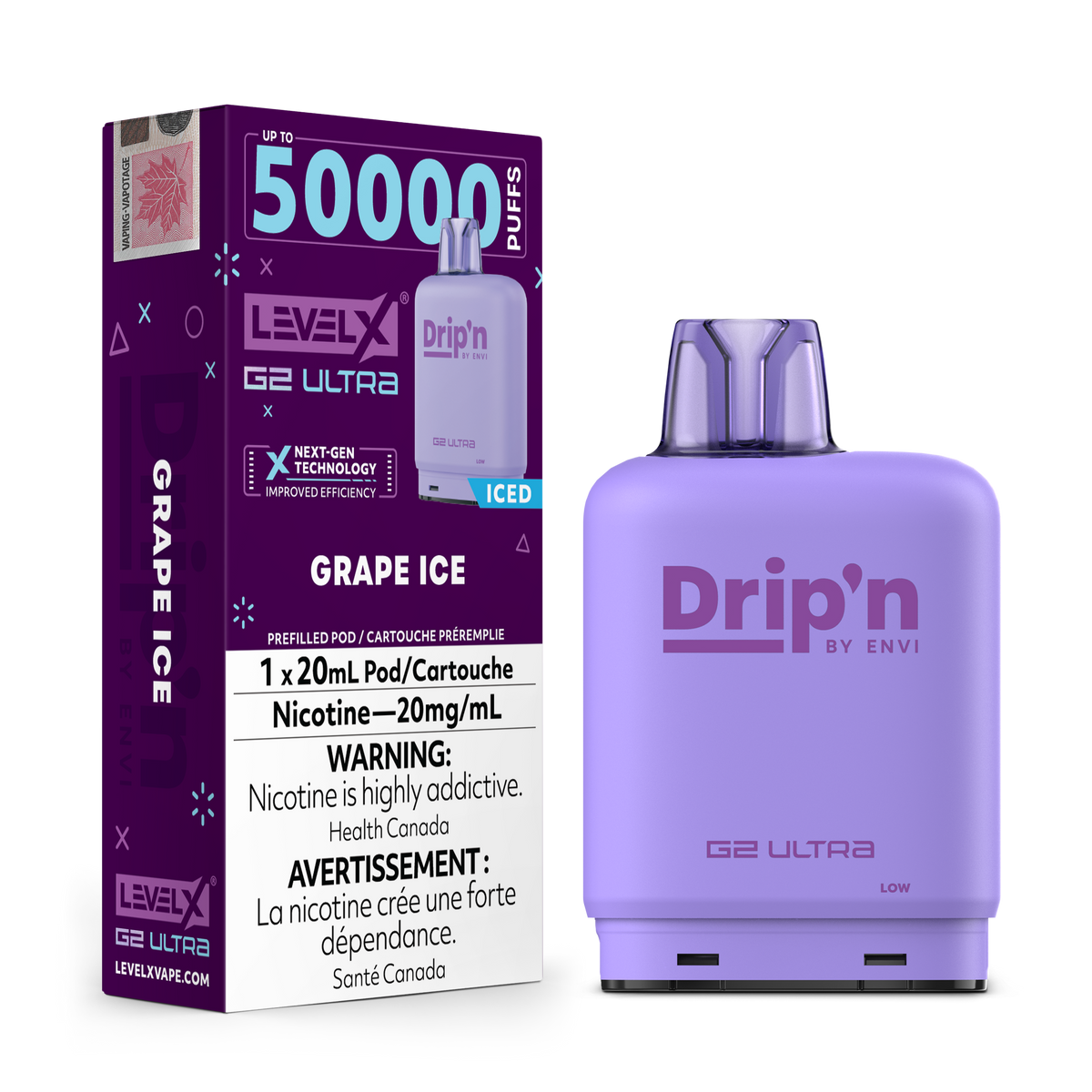 GRAPE ICE - FLAVOUR BEAST LEVEL X G2 DRIP'N ULTRA (20mL)